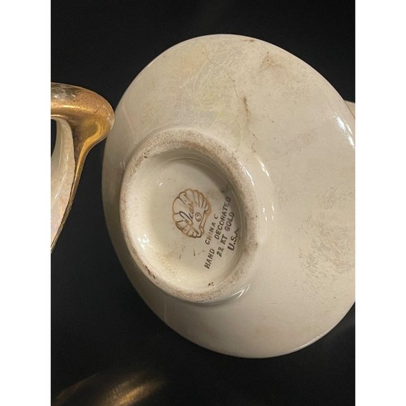 Pearl China | Dining | Vintage Pearl China Co 22 Kt Gold Hand Painted ...